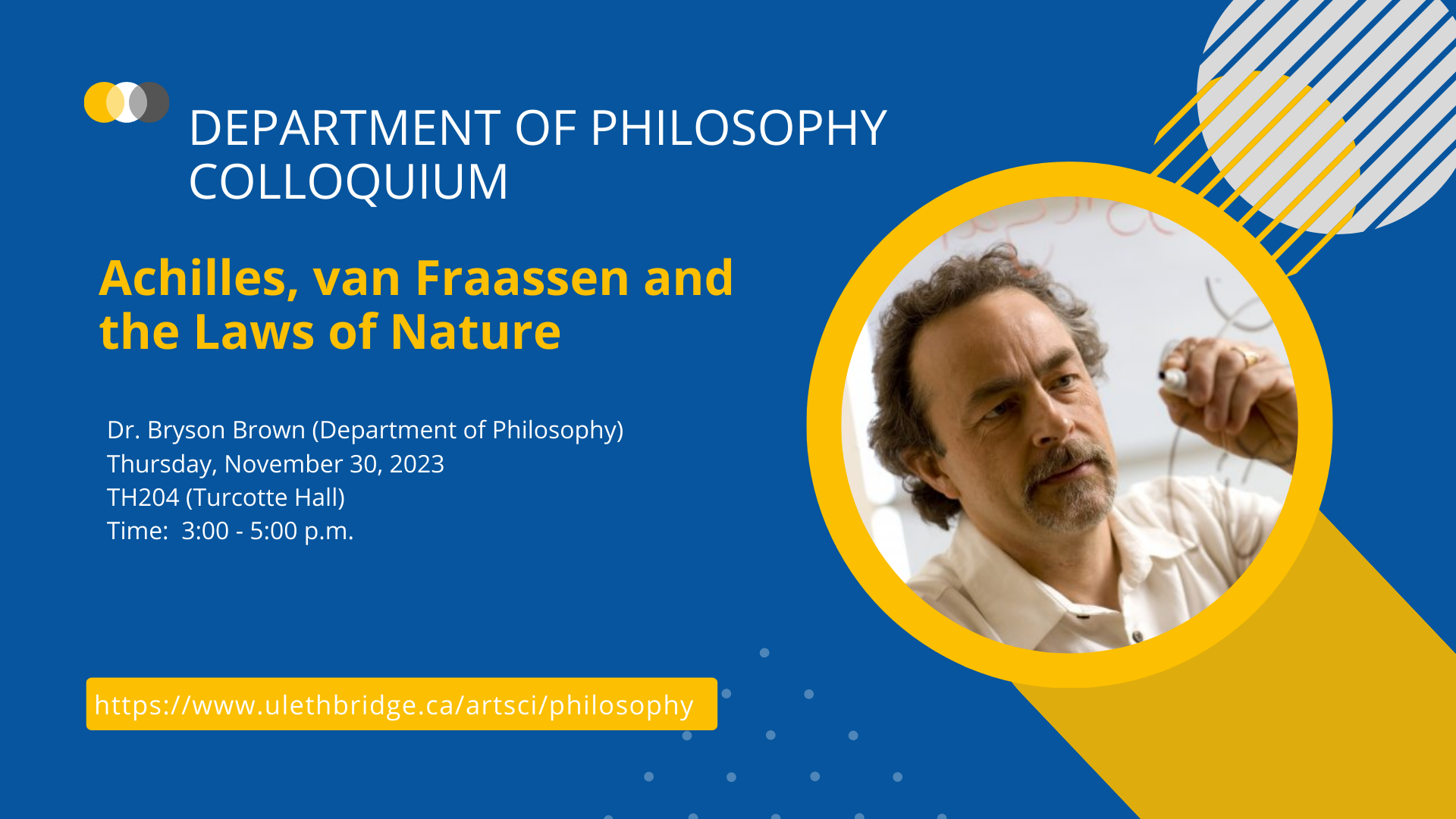 "Achilles, Van Fraassen and the Laws of Nature - Prof. Bryson Brown ...