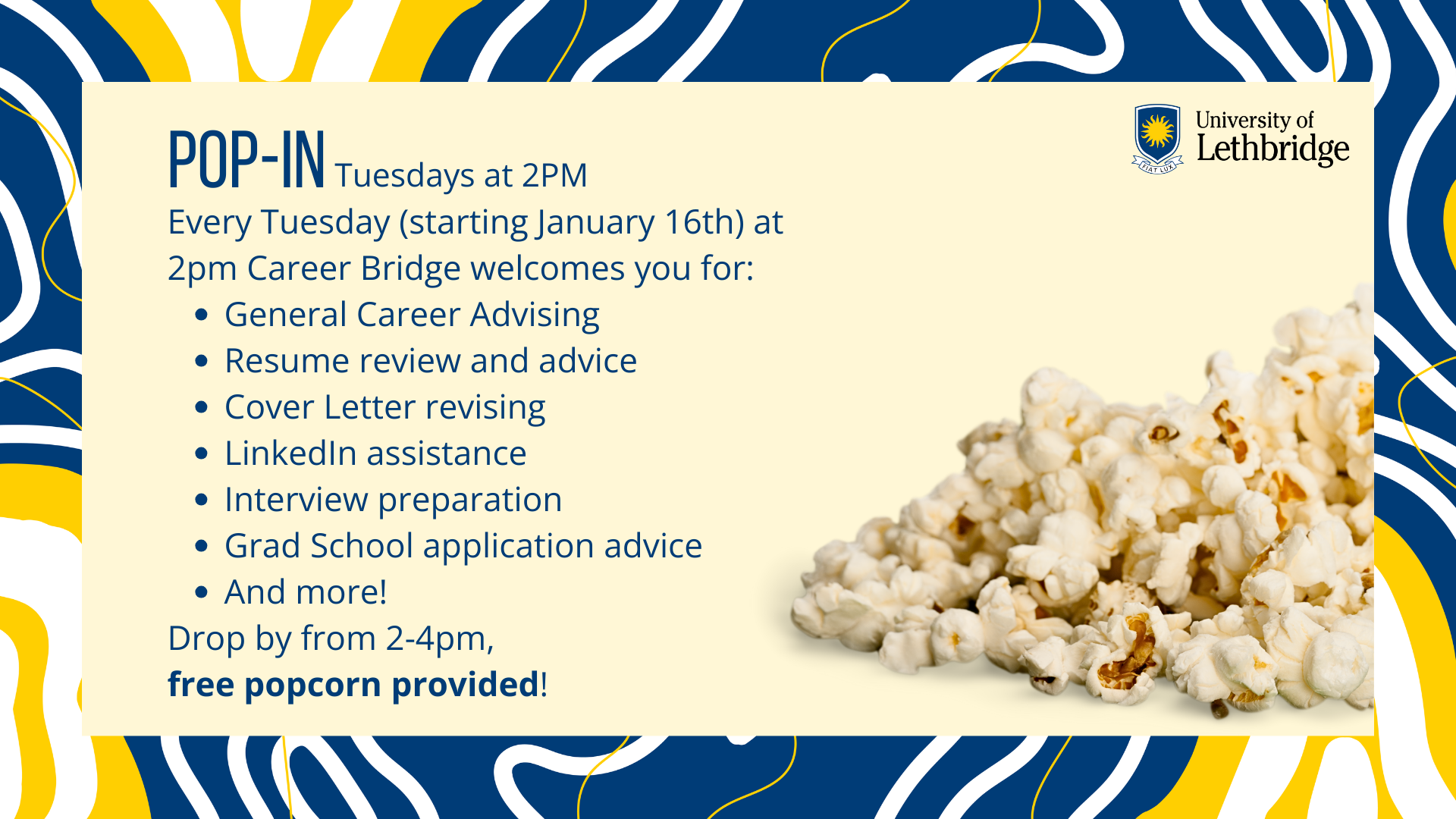 Pop In Tuesdays | Notice Board