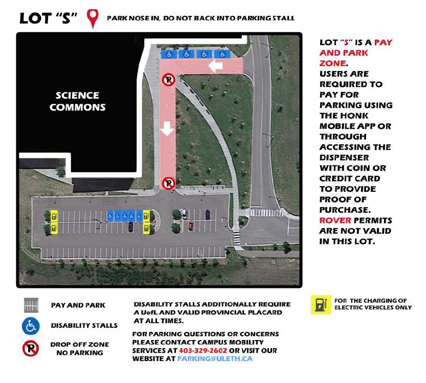 What types of Parking are available? | University of Lethbridge