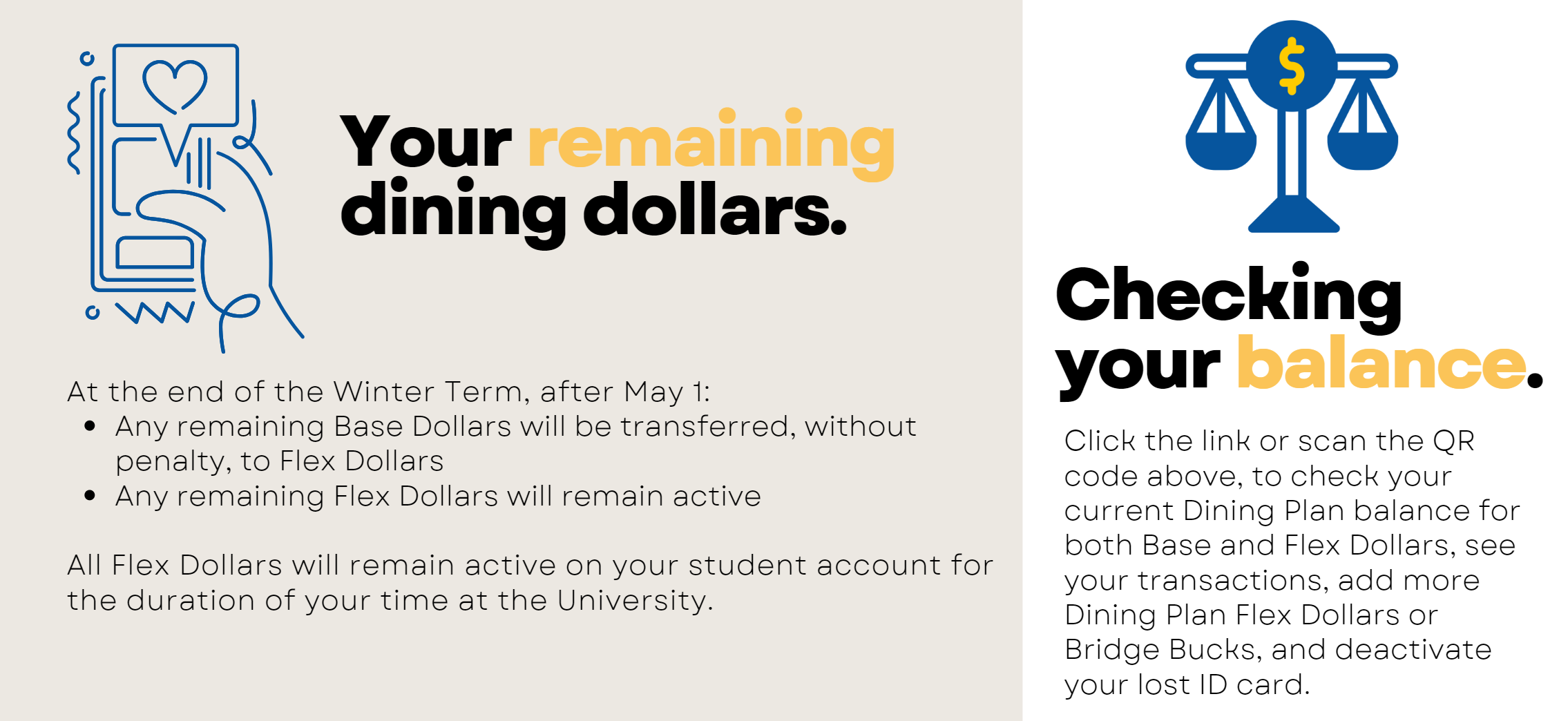 Managing Your Dining Plan | University of Lethbridge