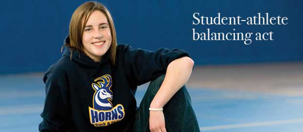 Steacy creates balance on and off track | UNews